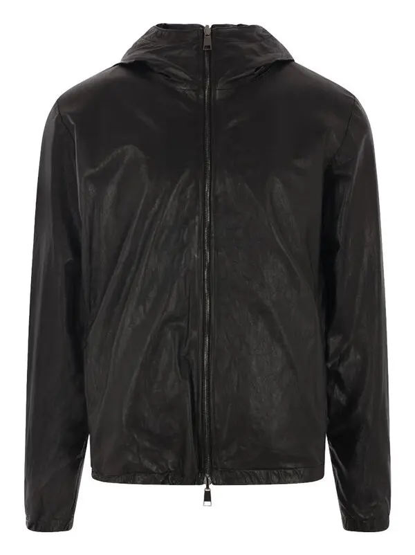GIORGIO BRATO Leather Jacket - Black