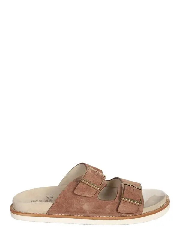 Brunello Cucinelli Suede Sandals - Beige