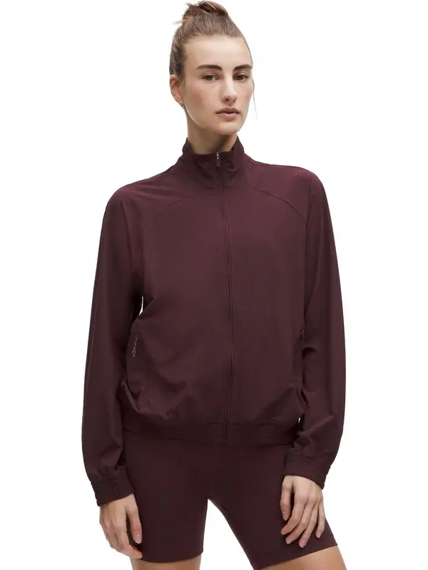 Lululemon Adapted State Perforated Track Jacket - Goodnight Plum