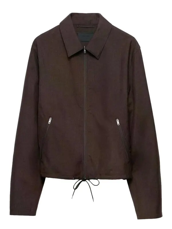 Prada Silk Shirt Jacket - Brown