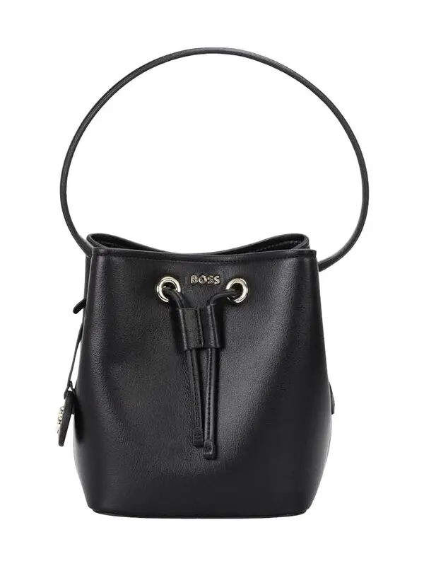 Hugo Boss Mini Liriel Faux Leather Bucket Bag - Black