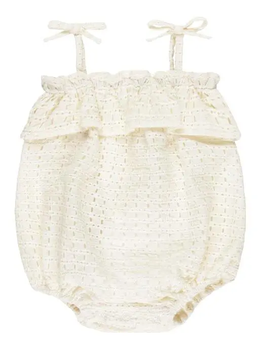RYLEE + CRU Ruffle Cotton Bodysuit - Ivory