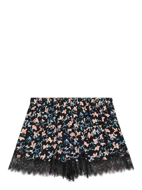 Ulla Johnson Noella Floral Lace Shorts - Nocturne