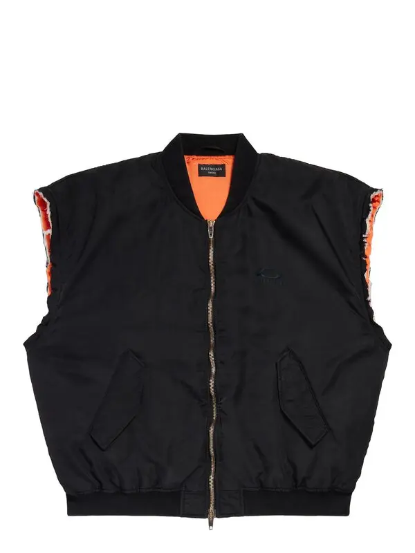 Balenciaga Sleeveless Bomber - Black