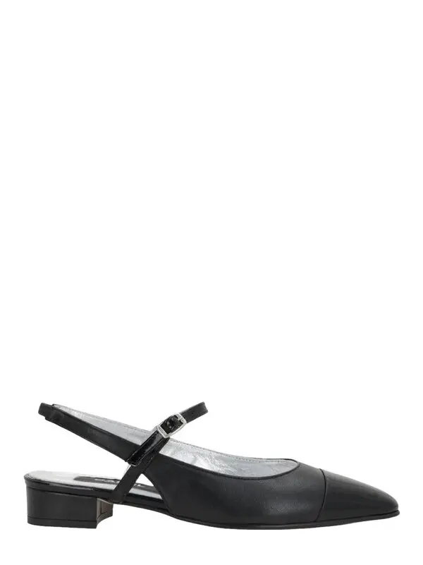 CAREL Oceano Leather Slingback Ballets - Black
