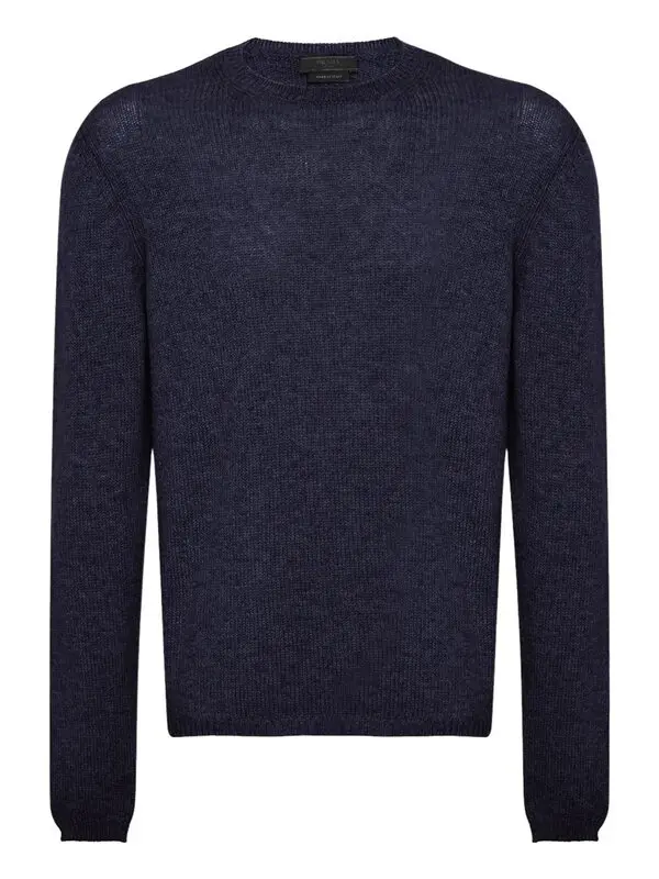 Prada Crewneck Cashmere Sweater - Blue