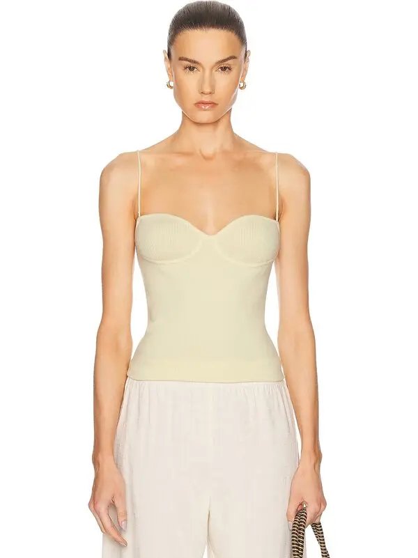 LISA YANG Alicia Top - Lemon Sorbet