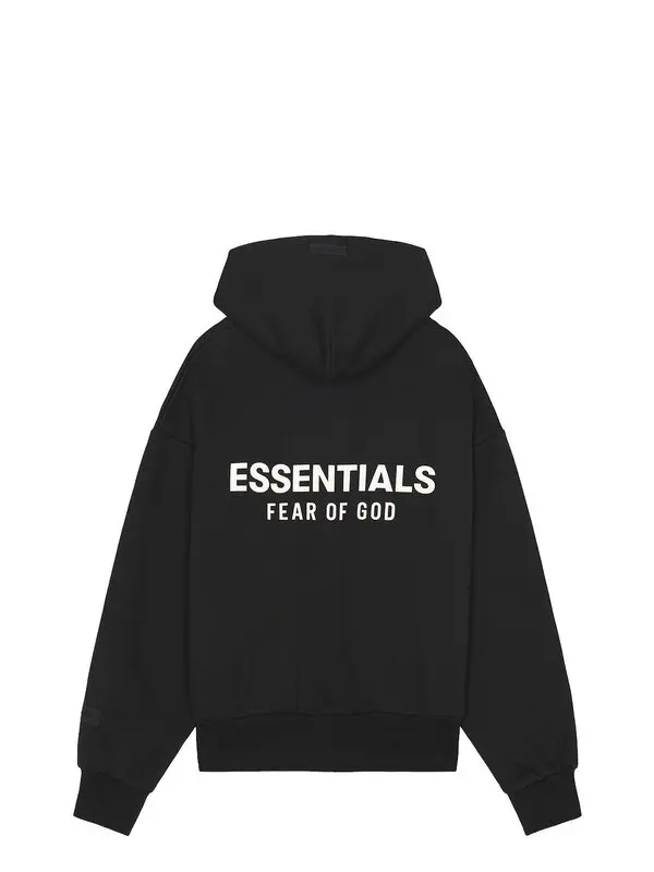 Fear Of God Classic Fit Fleece Hoodie - Jet Black