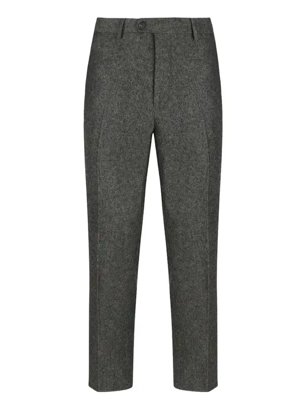 SELECTED Straight-leg Trousers - Grey