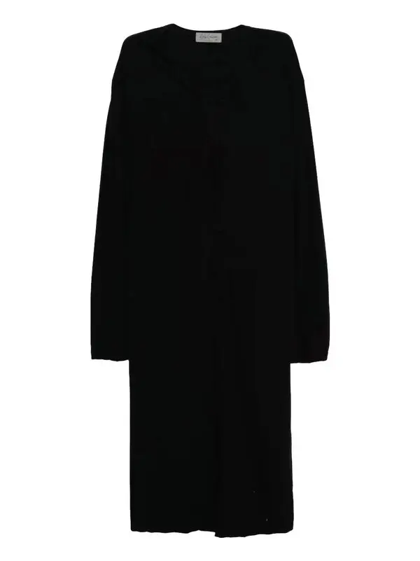 Yohji Yamamoto Twisted Jersey Coat - Black