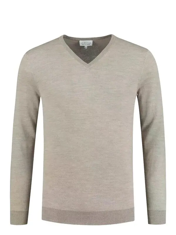 HACKETT V-neck Jumper - Neutrals