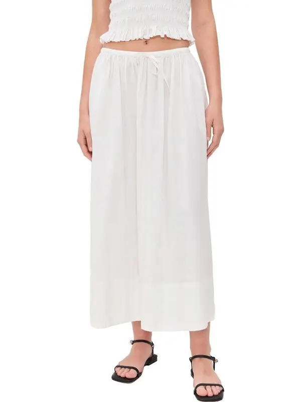 PISTOLA Noelle Midi Skirt - Le Blanc