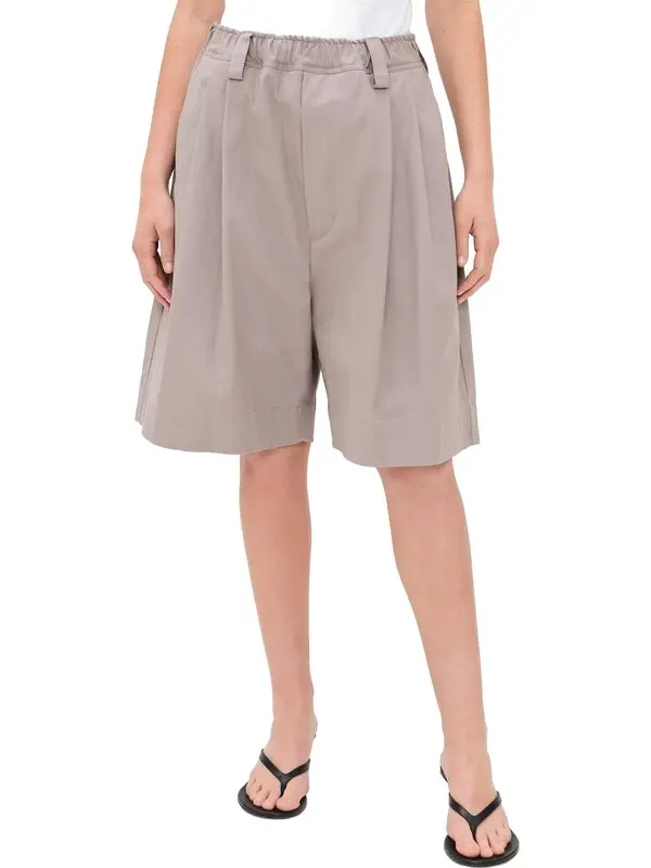 MERYLL ROGGE Drawstring Chino Shorts - Clay