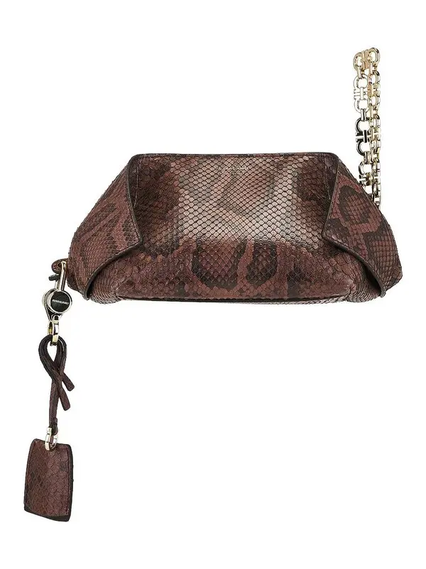 FERRAGAMO Pouch - Testa Di Moro