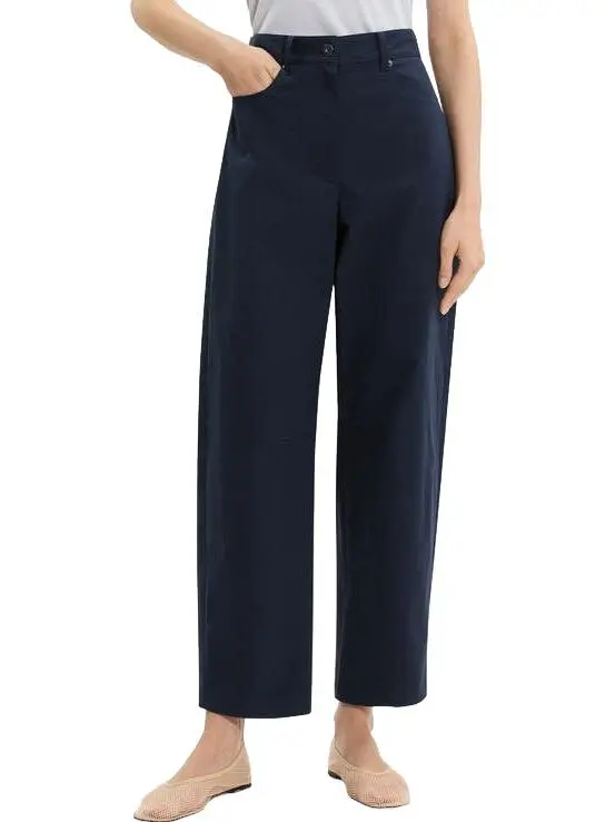 Theory Curve Leg Cotton Chino Pants - Nocturne Navy