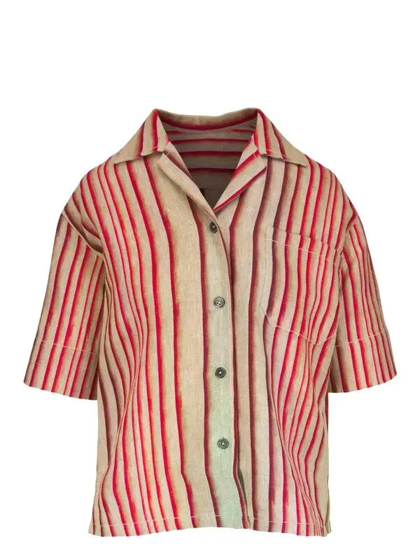 ODEEH Striped Shirt - Neutrals