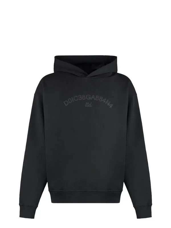Dolce & Gabbana Cotton Hoodie - Black