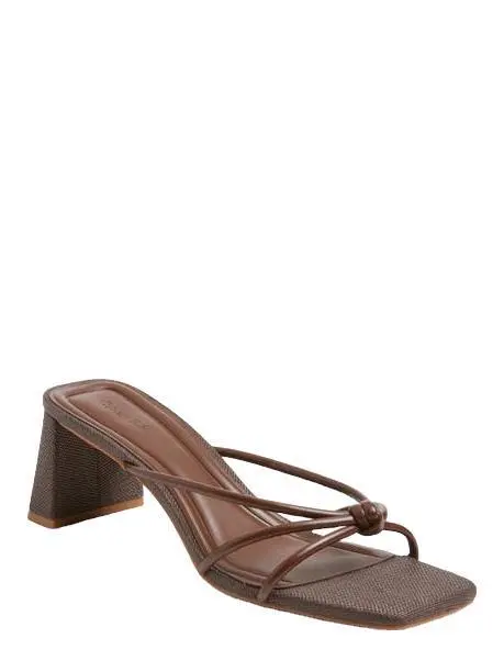 OPEN EDIT Jamie Block Heel Sandal - Brown Chocolate
