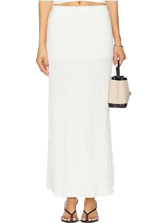 4TH & RECKLESS Ivey Knit Skirt - White
