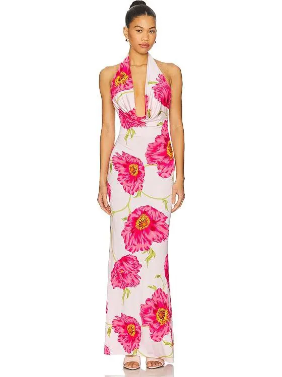 AFRM Imade Maxi Dress - Oversized Peony