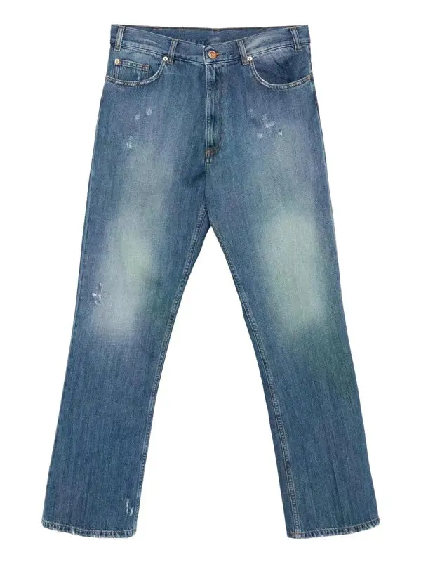 Aspesi Logo-patch Jeans - Blue