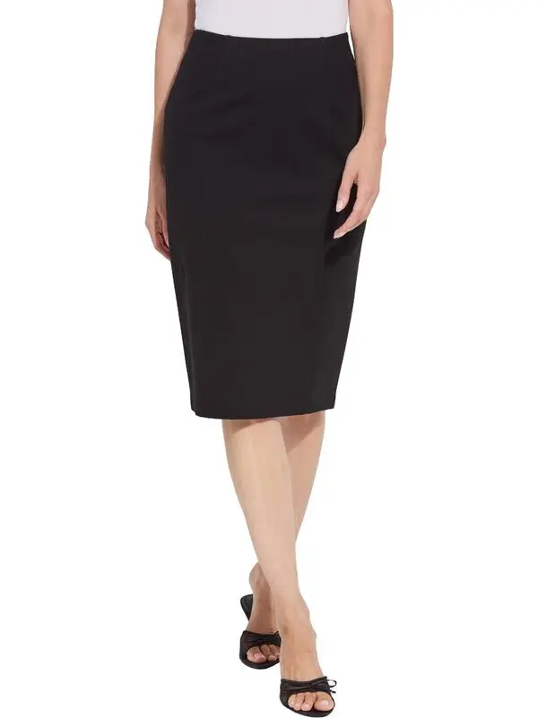 Lyssé Pencil Skirt With Interior Smoothing Waistband - Black