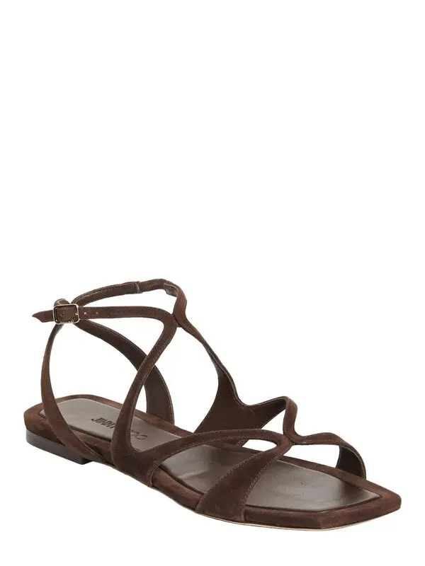 JIMMY CHOO Ayla Sandal - Chocolate