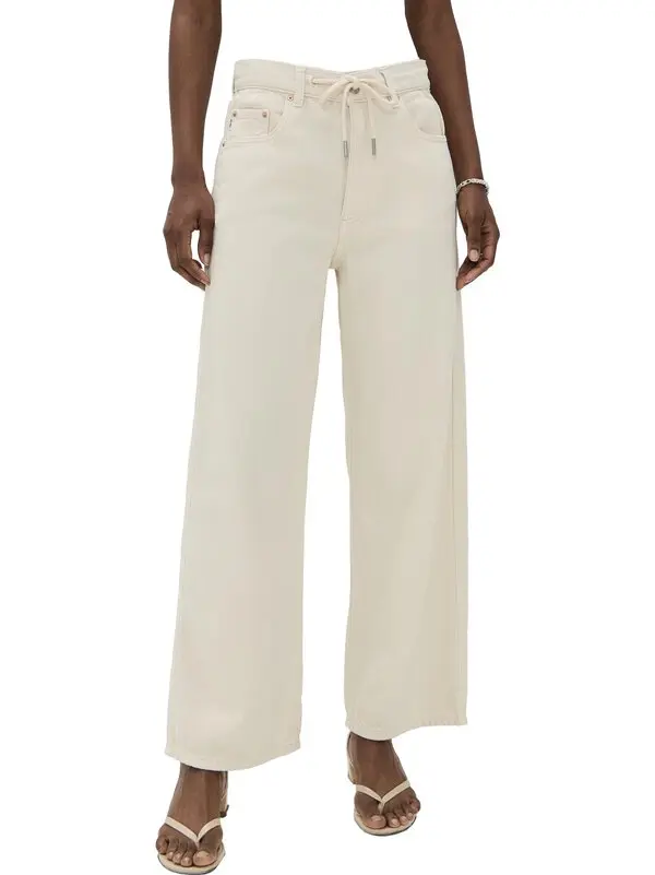 DL1961 Aura Taylor Barrel Drawstring Jeans - Flax (dl Aura)