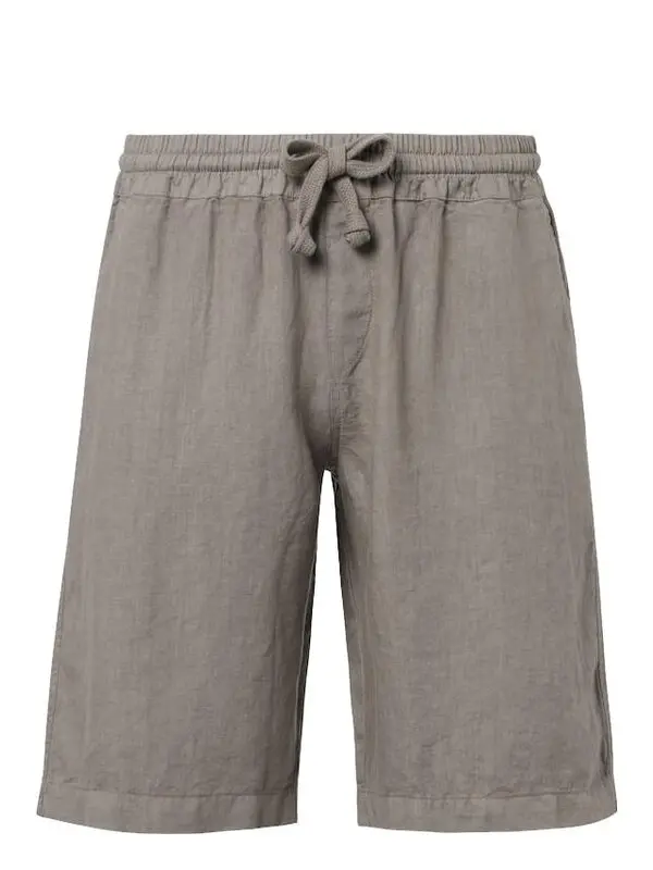 Fedeli Vico Linen Bermuda Shorts - Brown