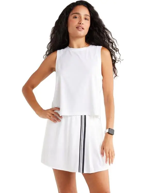 RECESS PICKLEBALL X ZELLA Recess X Zella Smash Hit Mesh Tank - White
