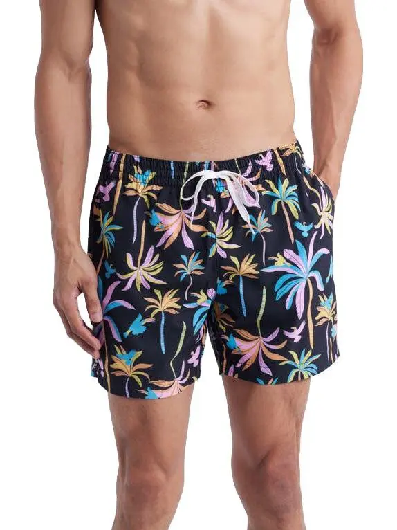 CHUBBIES Printed 5.5-inch Swim Trunks - Black