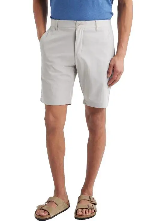 W.R.K Flat-front Chino Bermuda Shorts - Stone