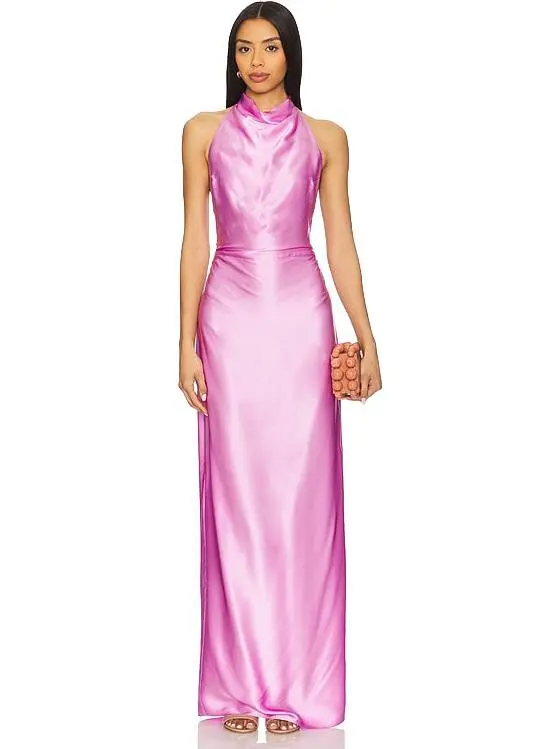 Amanda Uprichard Marcine Maxi Dress - Azalea