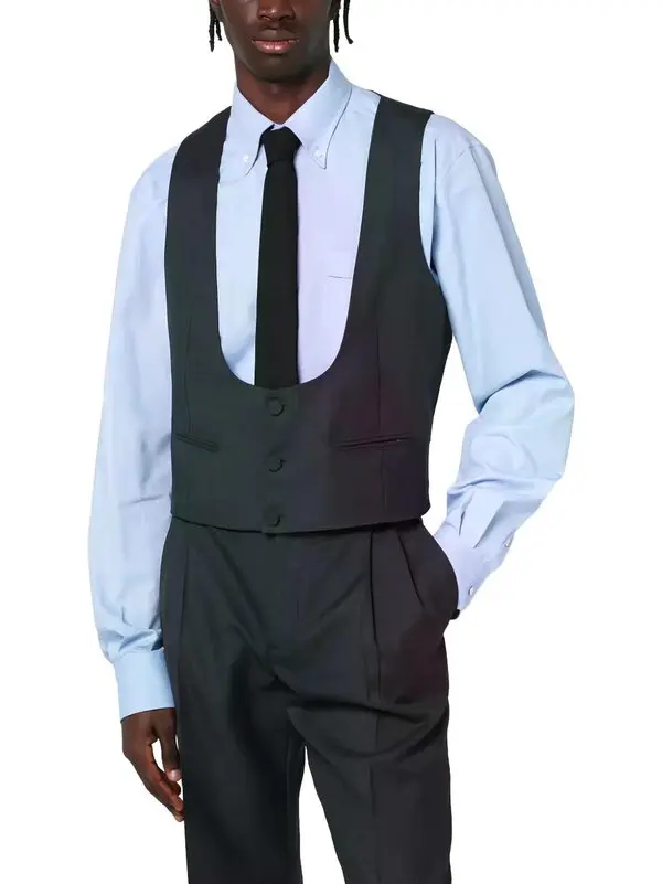 Valentino Garavani Virgin Wool Waistcoat - Grey