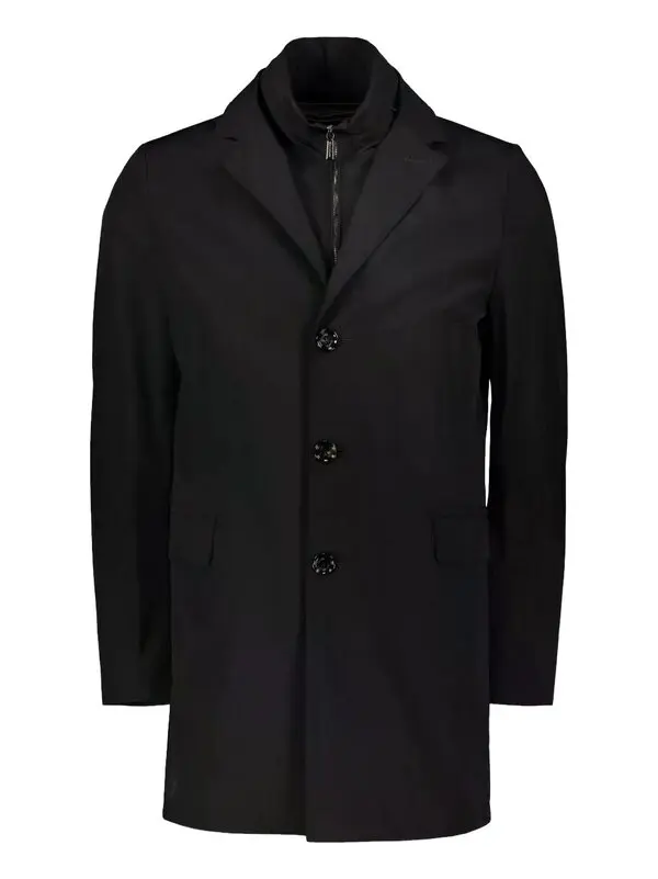 MOORER Techno-fabric Coat - Black
