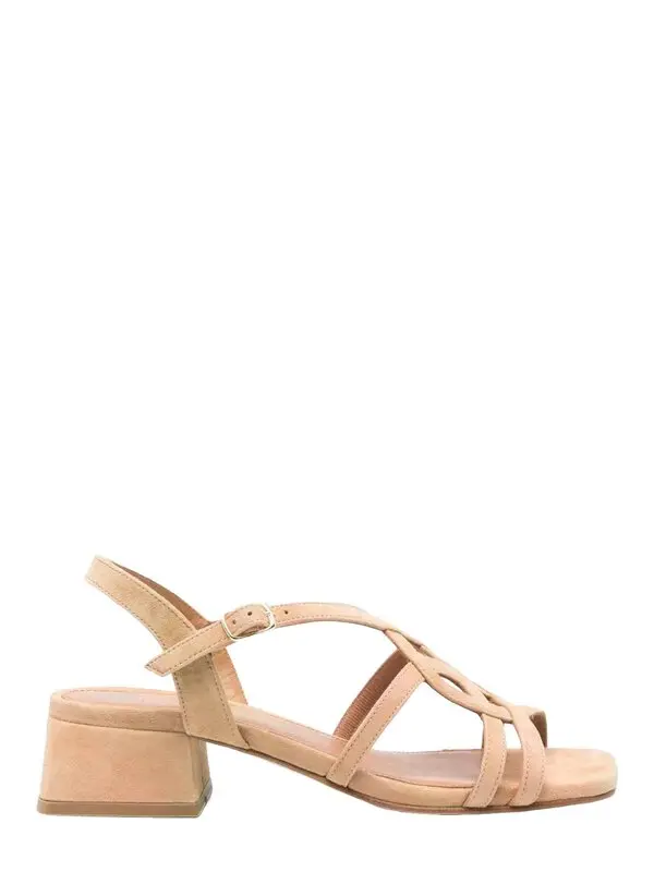 JULIE DEE 40mm Leather Sandals - Neutrals
