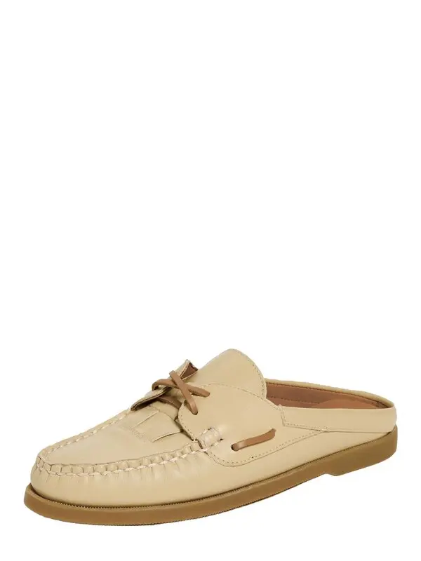 Hereu Saler Nautic Mules - Oat/beige