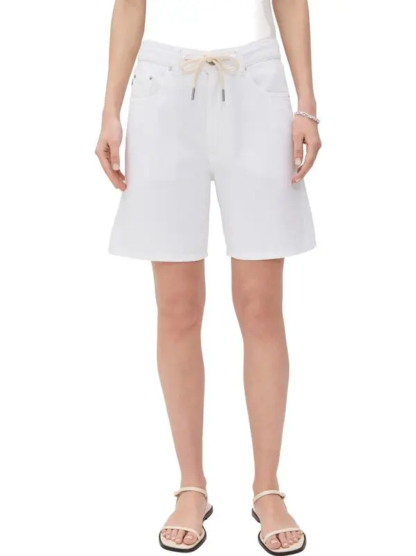 DL1961 Aura Taylor Denim Shorts - White Drawcord (dl Aura)