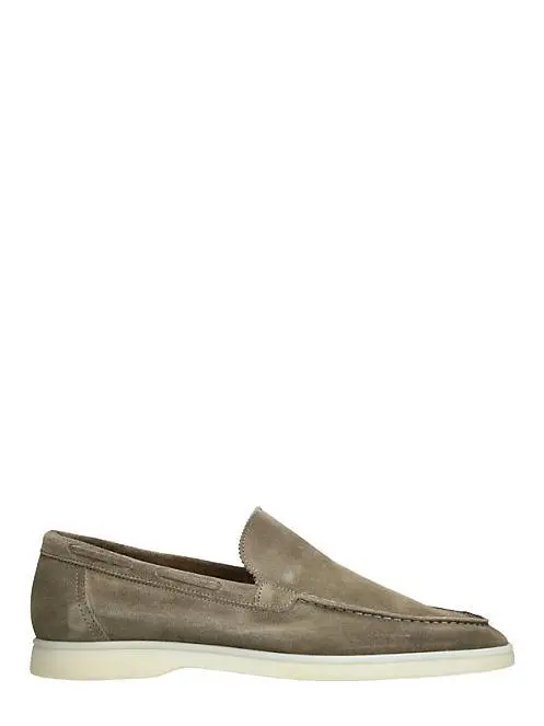AURELIEN Yacht Suede Loafers - Grey