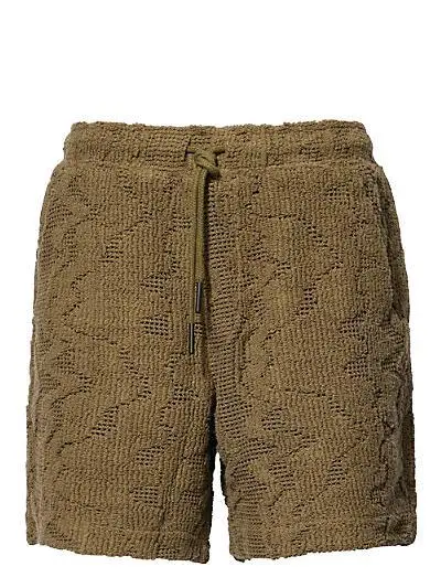 Oas Verve Crochet Cotton-blend Shorts - Pine