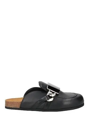 JW Anderson Leather Clogs - Black