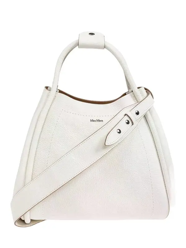 Max Mara Small Marine Tote Bag - White