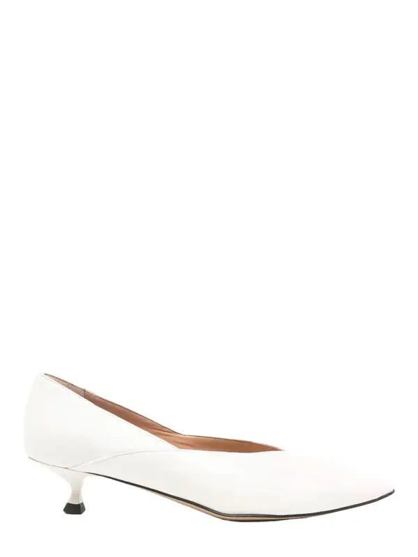 MARC ELLIS 45mm Leather Pumps - White