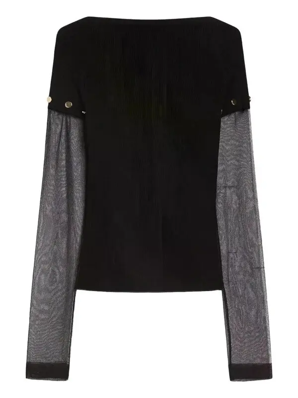 Max Mara Ribbed Top - Black
