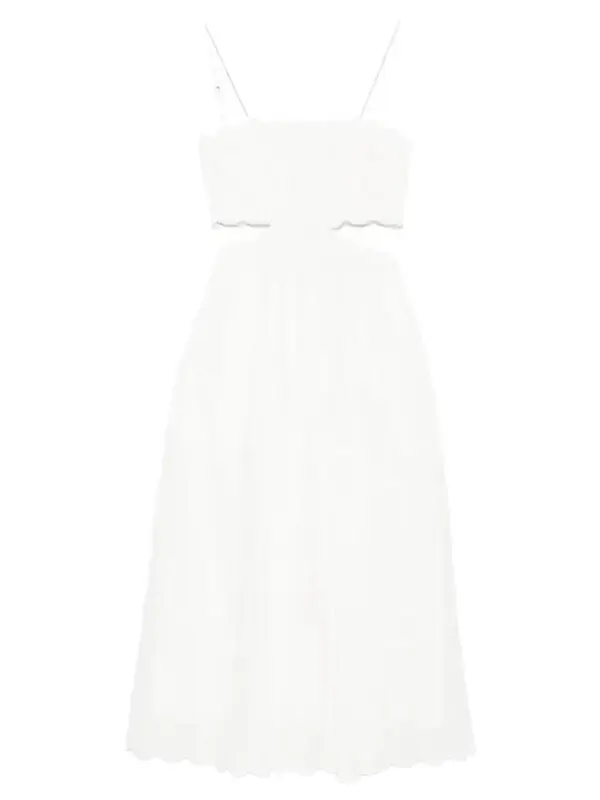 Zimmermann Rhiannon Midi Dress - Neutrals