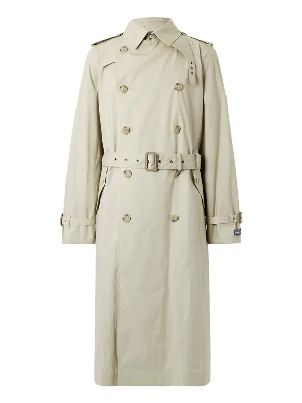 Ralph Lauren Belted Stretch-cotton Poplin Trench Coat - Neutrals