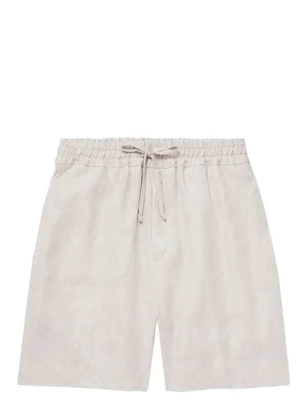 Kingsman Linen-twill Drawstring Shorts - Neutrals
