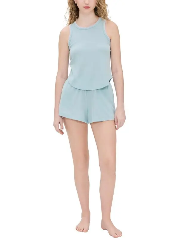 Honeydew Intimates Tank Shortie Set - Sea Foam