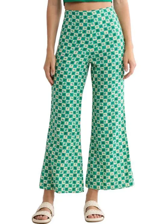 BILLABONG X Mami Wata Going Coastal Flare Pants - Multi Blue Print