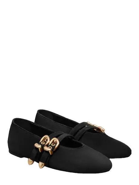 STUART WEITZMAN Maven Mary Jane Flat - Black